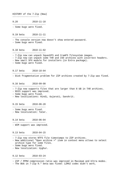 History Of The 7 Zip Pdf Zip File Format Computer Data