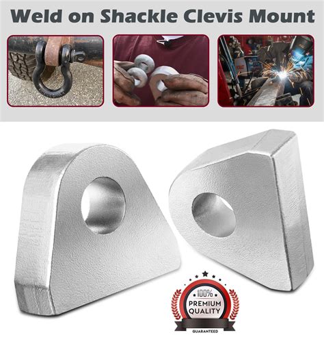 Weld On Shackle Clevis Mounts For Most Vehicles Bumper