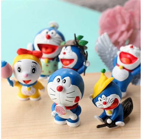 Hoàn Tiền 10 Mô Hình 6 Nhân Vật Doraemon Doraemi 6 Tư Thế Khác Nhau