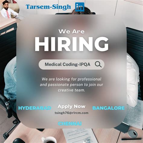 Tarsem Singh On Linkedin Hiring Medicalcoder Rcm Healthcare