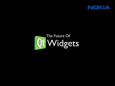 The Future Of Qt Widgets Ppt