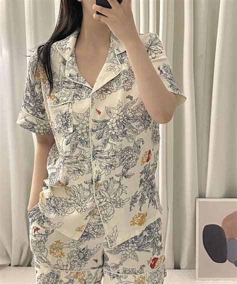 자마자마 알로하 빅사이즈 여름 커플 잠옷 세트 신혼부부 커플잠옷 반팔 반바지 지지미 잠옷 세트 여름 파자마 냉장고 잠옷 여행잠옷