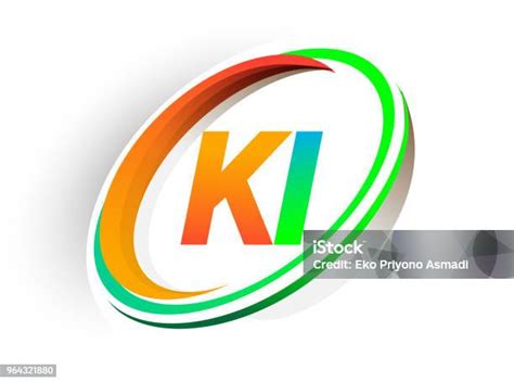 초기 편지 로고 회사 이름 색깔 주황색과 녹색 원형 및 디자인 Swoosh 0명에 대한 스톡 벡터 아트 및 기타 이미지 0명 개념 개념과 주제 Istock