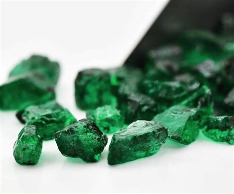 Pcs Emerald Raw Rough Mm Mm Rough Gemstone Emerald Etsy India