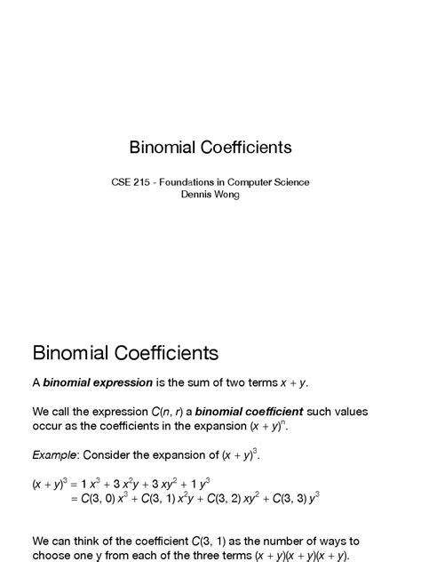 Binomial Pdf Pdf String Computer Science Theorem