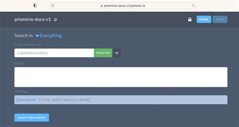 the prismic api documentation prismic