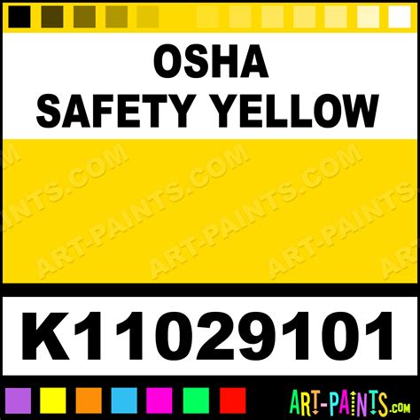Osha Safety Yellow Ral Number
