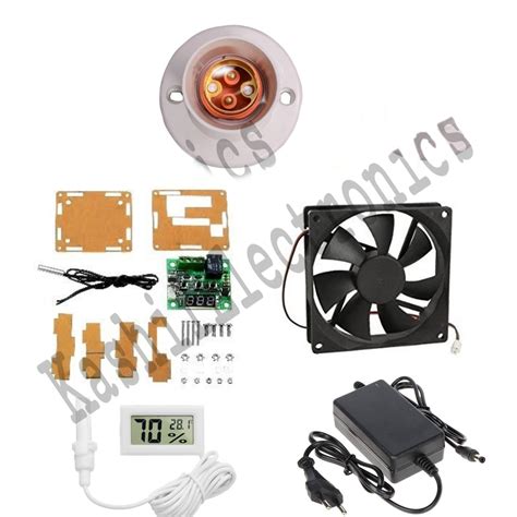 Egg Incubator Complete Kit W1209 Digital Led Thermostat Temperature Control Dc 12v Thermometer