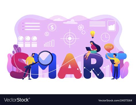 Smart Objectives Concept Royalty Free Vector Image