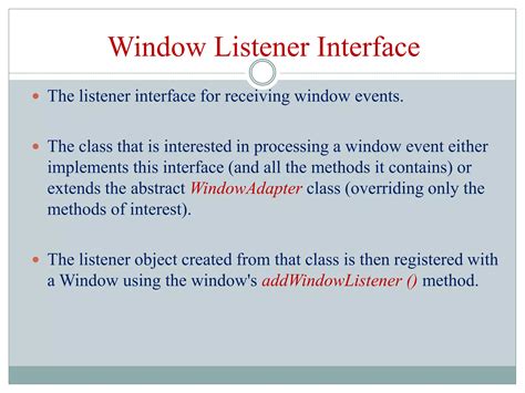 Event Handling In Java Pptx