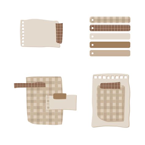 Cute Memo Template A Collection Of Striped Notes Blank Notebooks And