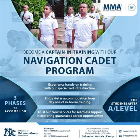 Navigation Cadet Training Program Mclarens Maritime Academy