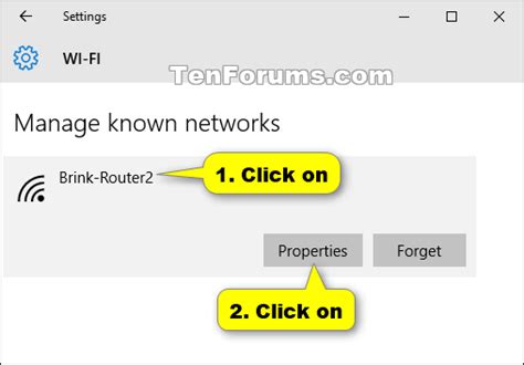 Set Wireless Network As Metered Or Non Metered In Windows 10 Tutorials