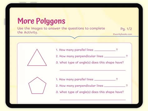classifying more polygons worksheet 4 g a 2 workybooks