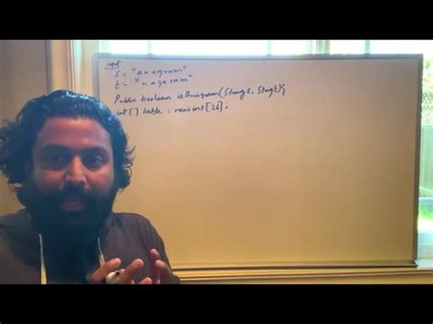 Anagram Linear Time Complexity Ascii Video 2 Karthik S