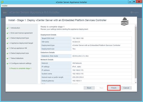 Install VCSA Mastering VMware