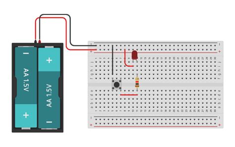 Circuit Design P01 Getting Start With Led Tinkercad