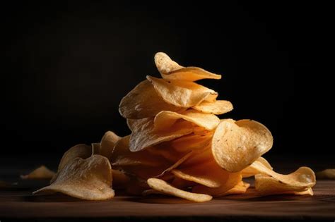 Premium Photo Stacked Chips Ai Generated