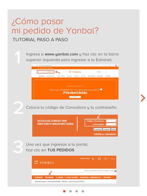 Yanbal Delivery Tutorial Como Pasar Pedidos Solas En Extranet Pdf