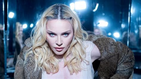 Madonna Looks Ageless At 67 Posing In Satin Corset And Platform Heels
