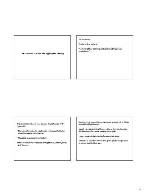 Lec 5 Hypothesis Testing Pdf Statistical Hypothesis Testing Type I And Type Ii Errors