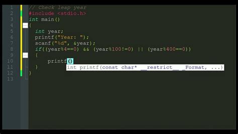 Check Leap Year C Programming Youtube
