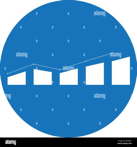 Statistics Vector Icon Infographic Chart Symbol Modern Simple Flat Vector Illustration Stock