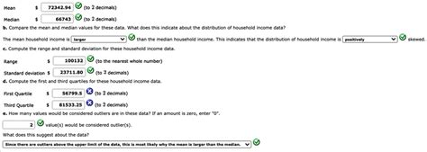 solved hean 72342 94 decimals median 66743 decimals mean and