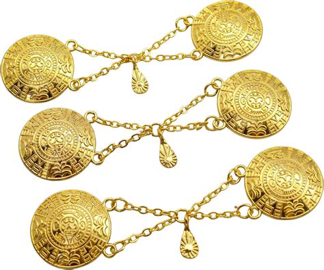 Set Of 12 Charro Ornate Metal Button Charro Chains