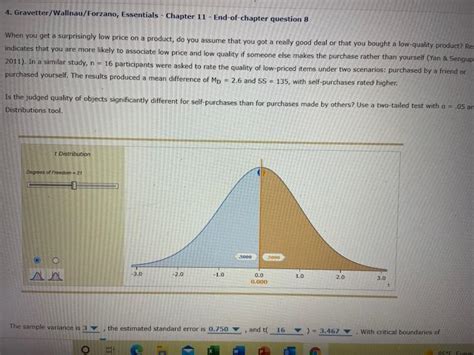 Solved 4 Gravetter Wallnau Forzano Essentials Chapter 11