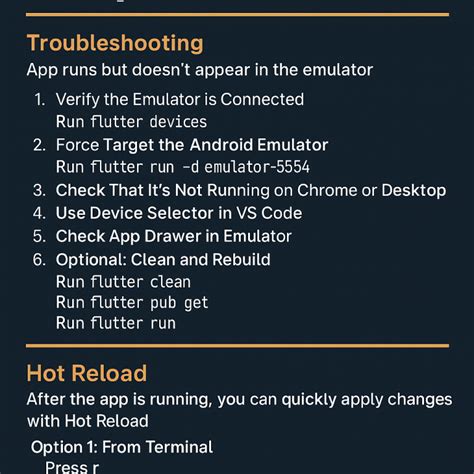 Fix Flutter App Not Showing In Emulator Hot Reload Guide Devsecops Now