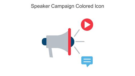 Speaker Campaign Colored Icon In Powerpoint Pptx Png And Editable Eps Format PPT Presentation
