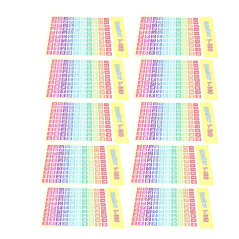 Buy Numbers 1‑100 Counting S Cardstock Basic Math Knowledge Waterproof Tear Resistant 1‑100