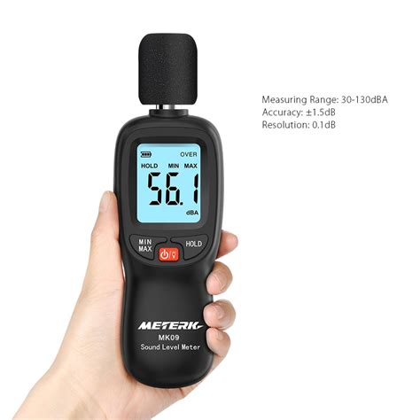 Range 30 130db Noise Volume Measuring Instrument Self Calibrated Decibel Monitoring Tester