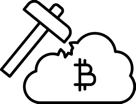 Bitcoin Mining Icon Vector Art At Vecteezy