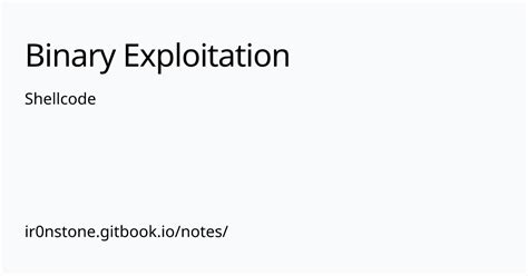 Shellcode Cybersecurity Notes