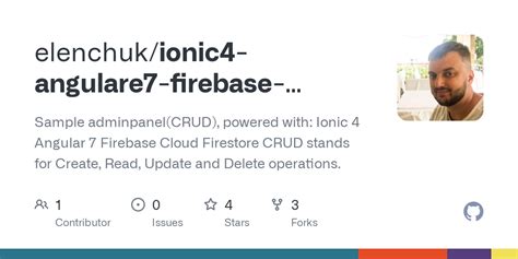 GitHub Elenchuk Ionic4 Angulare7 Firebase Adminpanel Sample Adminpanel CRUD Powered With