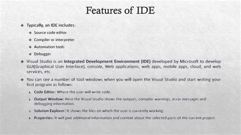 Solution Lecture 4 Ide And Its Features Object Oriented Programming