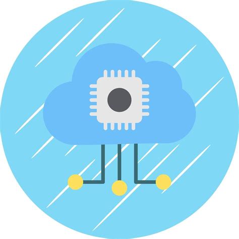 Cloud Computing Flat Circle Icon Design 43897393 Vector Art At Vecteezy