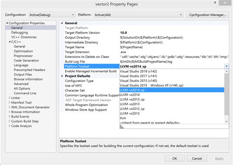 visual c msbuild bin cl exe doesn t know what std apply is