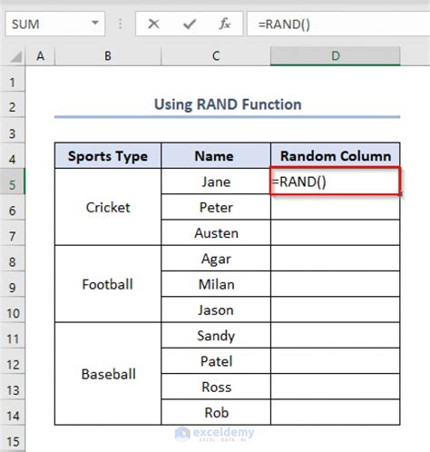 how to randomly select names in excel printable forms free online