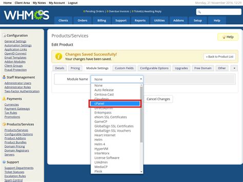 Creating Hosting Plans In Whmcs And Syncing With Whm Inmotion Hosting