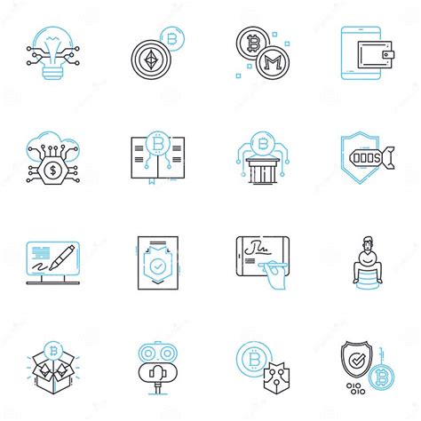 Computing Linear Icons Set Programming Nerking Cybersecurity Artificial Intelligence