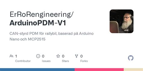 GitHub ErRoRengineering ArduinoPDM V1 CAN styrd PDM för rallybil baserad på Arduino Nano och