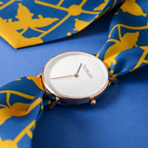 მაჯის საათი მარიამ მართა აბრეშუმი ოქროსფერი Bluetabla