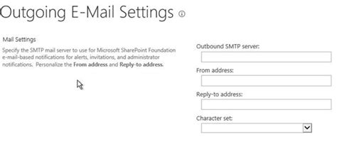 Configuring Outgoing Email Settings In Sharepoint 2013 Central