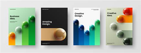 현대 현실구 기업 정체성 일러스트 컬렉션 다채로운 핸드빌 벡터 디자인 레이아웃 번들 A4 용지에 대한 스톡 벡터 아트 및 기타