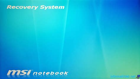 Restore Your MSI Laptop To Its Factory State Page 2 Others Tutorials InformatiWeb