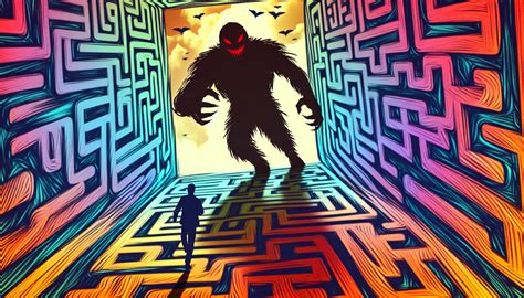Chased In A Dream Maze Facing My Big Scary Shadow