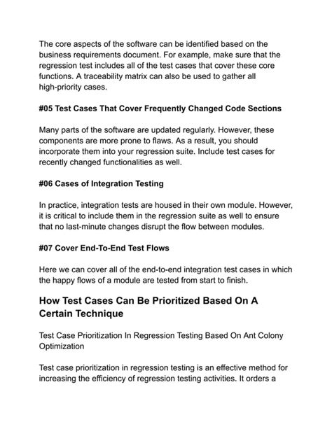 Test Cases Prioritization For Regression Testing Methods And Best